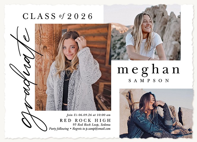 Contemporary Collage | Graduation Announcements