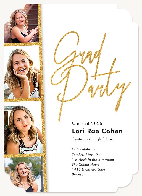 Glam Glitter | Graduation Invitations | Simply to Impress