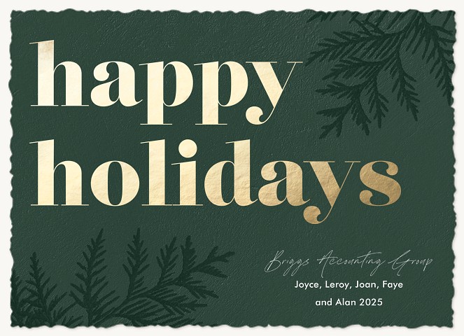 Modern Happy Holiday Cards