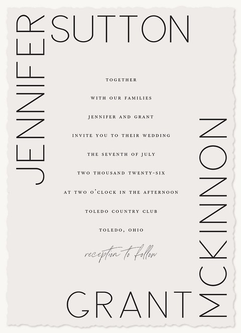 Contemporary Corner | Wedding Invitations