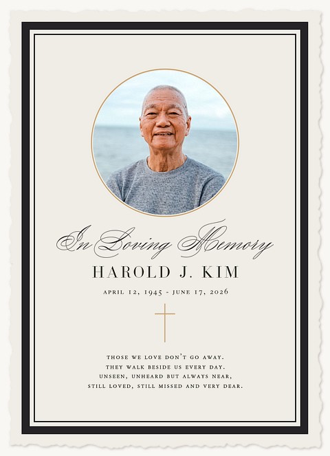 Classic Lines | Memorial & Sympathy Cards