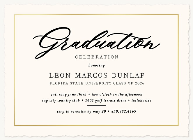 Formal Frame | Graduation Announcements