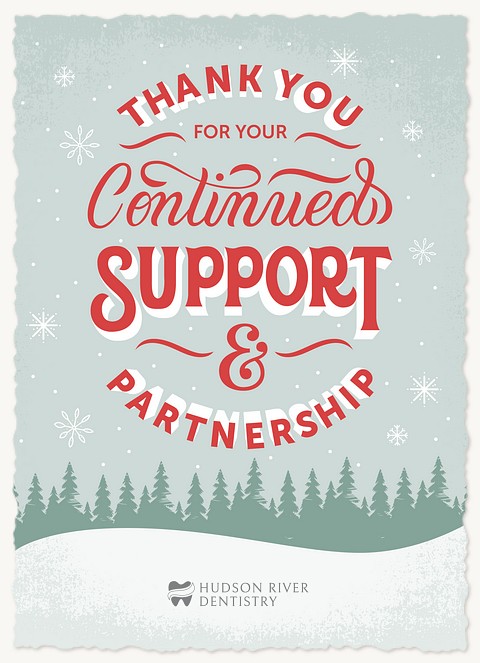 Continued Support | Business Holiday Cards