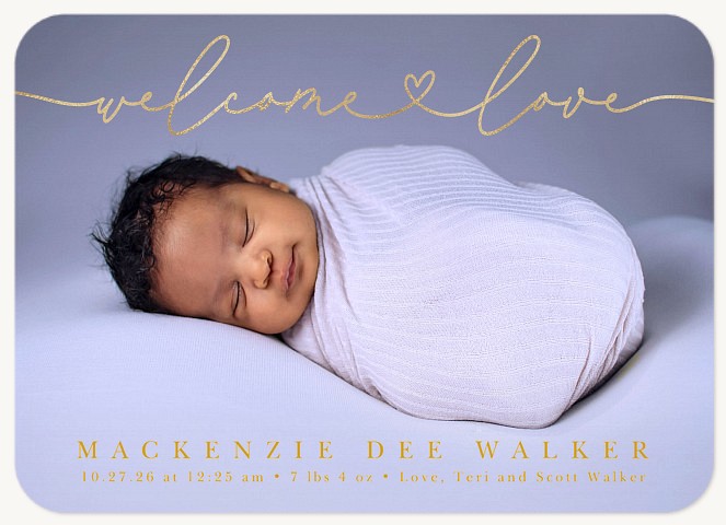 Welcome Love | Baby Announcements