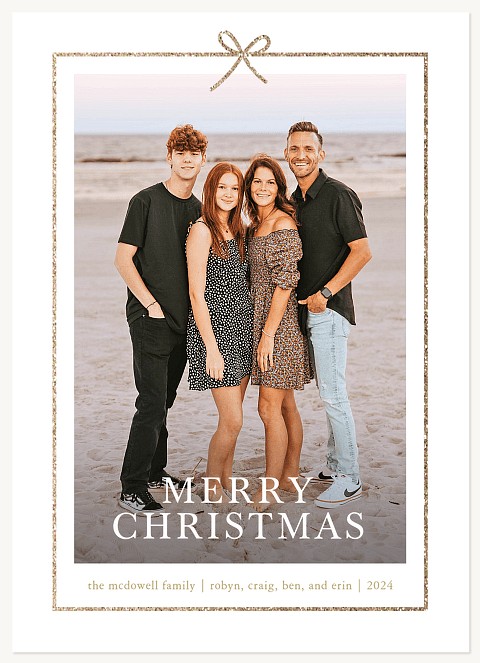 Glittering Gift | Personalized Holiday Cards