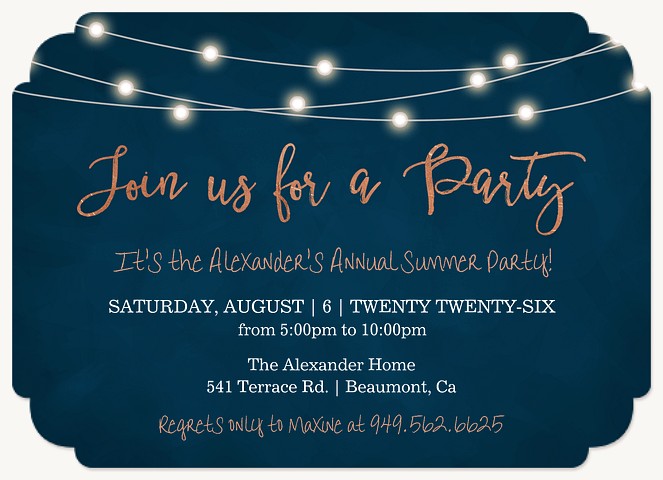 String Lights | Party Invitations