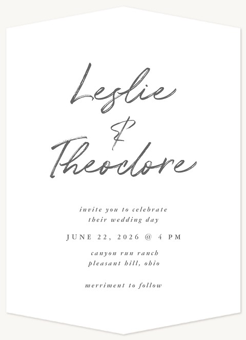 Modern Signature | Wedding Invitations