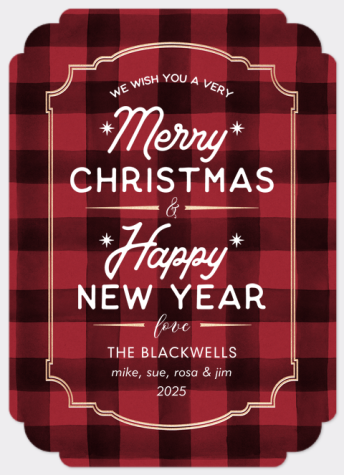 Warm Cabin Flannel Card | Personal Creations