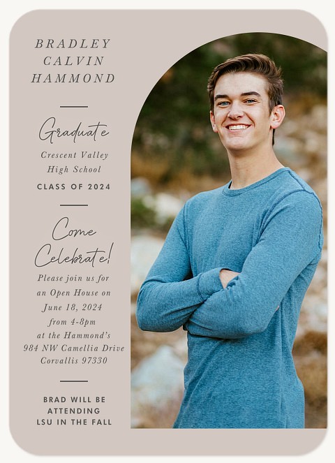 Side Arch | Graduation Cards | Simply to Impress