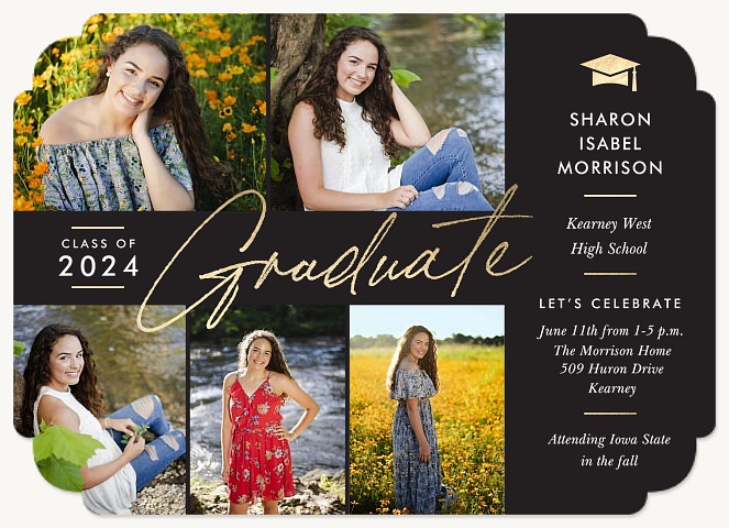 Shining Collage | Graduation Party Invitations