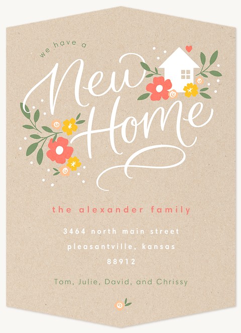 New Home Lettering | Moving Announcements